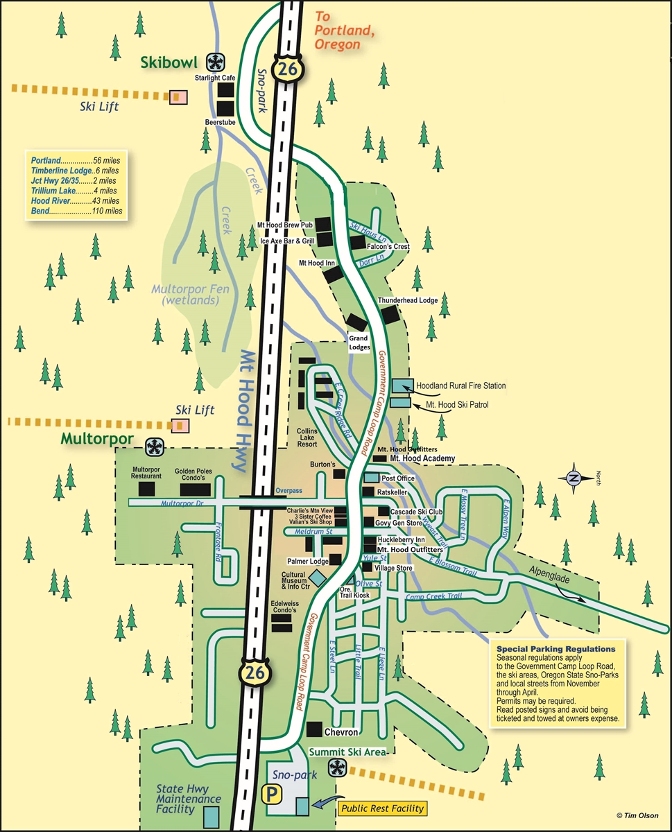 Collins Lake Campsite Map